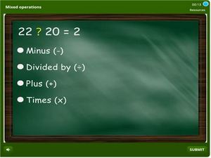 Math Mixed Operations Games, Quizzes and Worksheets for kids