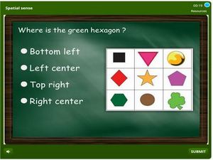Math Spatial Sense Games, Quizzes and Worksheets for kids